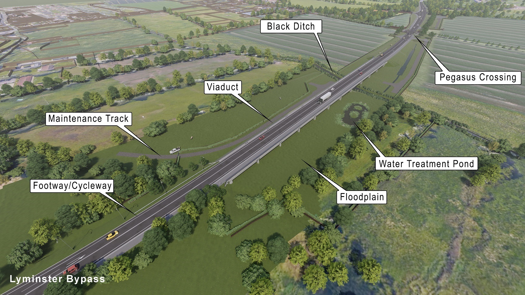 Lyminster Bypass - construction starts - West Sussex County Council