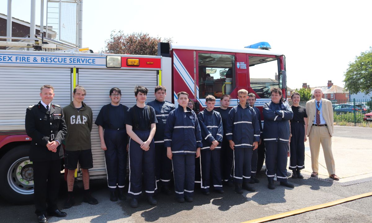 GRIT students celebrate their success at Lancing Fire Station - West ...