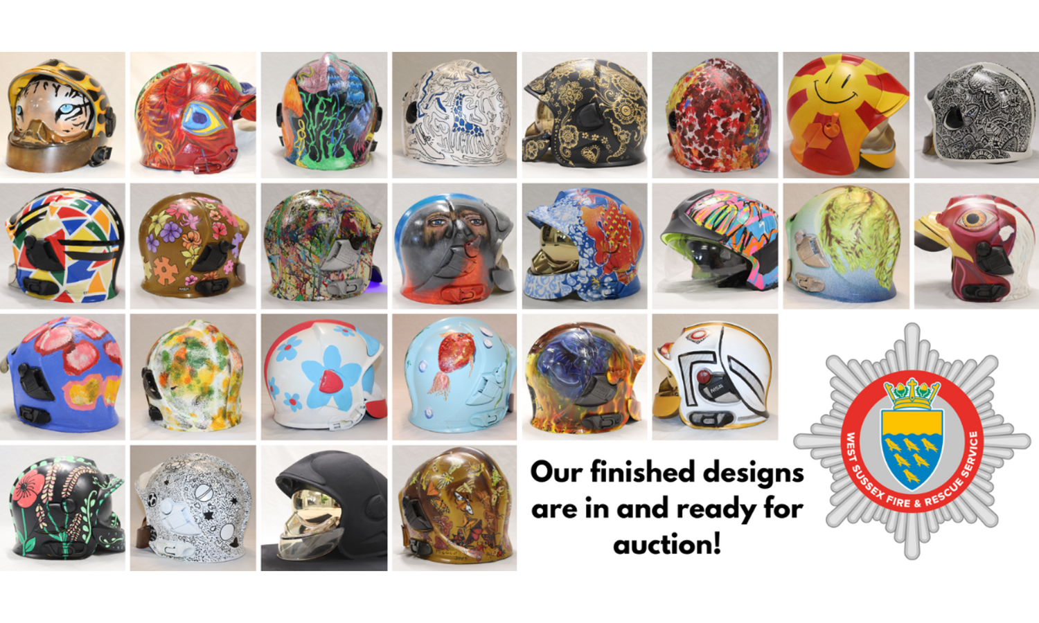 Rare chance to win a unique fire helmet at charity art exhibition and ...