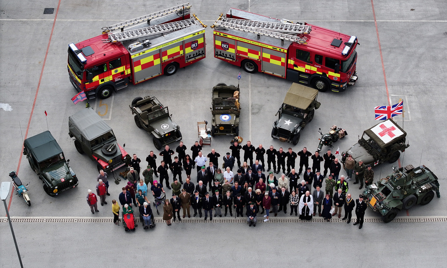 Fire service hosts ceremony to honour D-Day 80 - West Sussex County Council