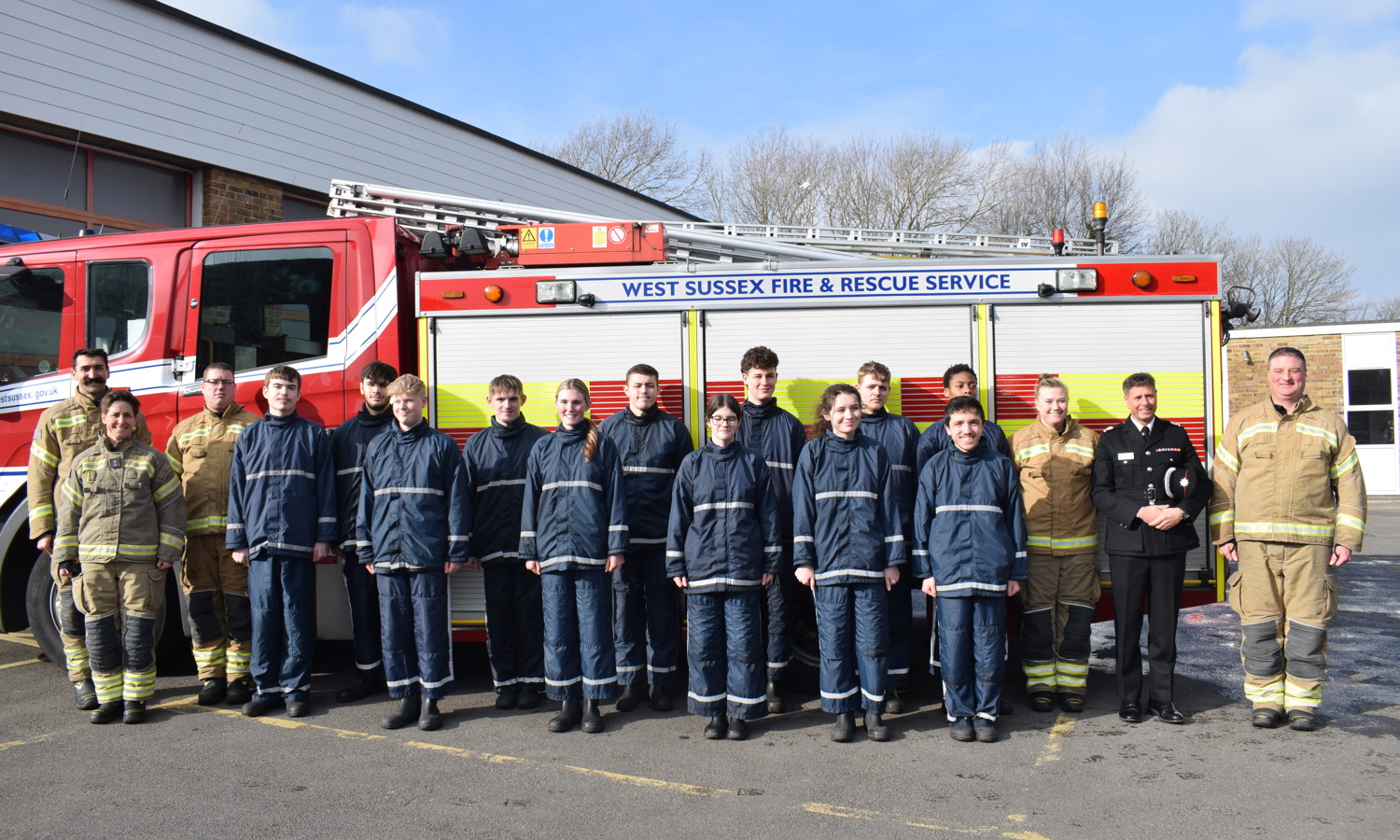 IGNITE students celebrate their success at Bognor Fire Station - West ...