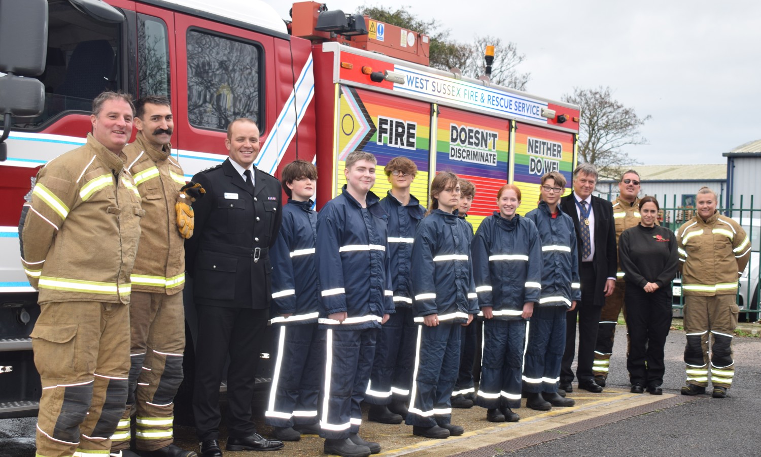 BLAZE students celebrate their success at Lancing Fire Station - West ...