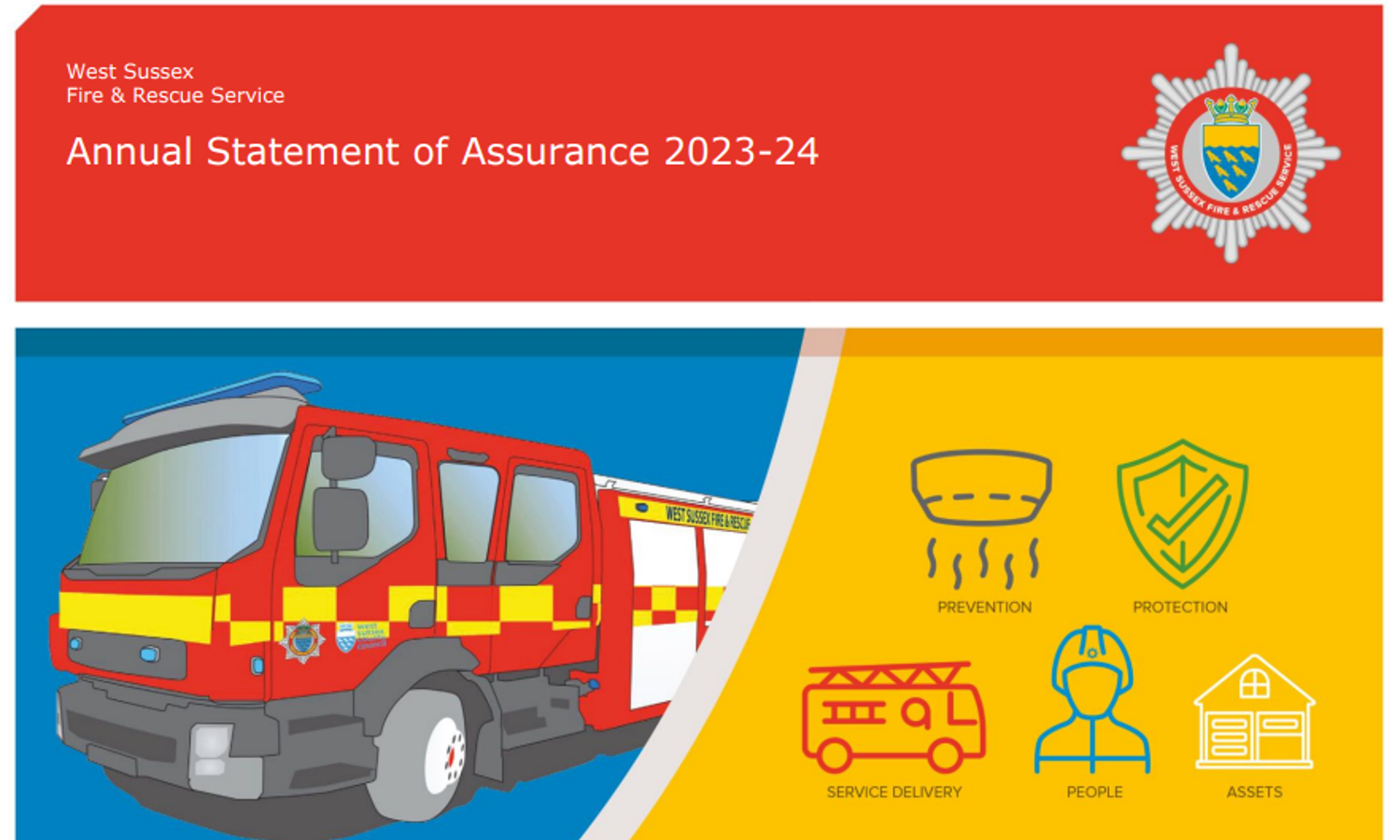 Yearly highlights published in fire service report - West Sussex County ...