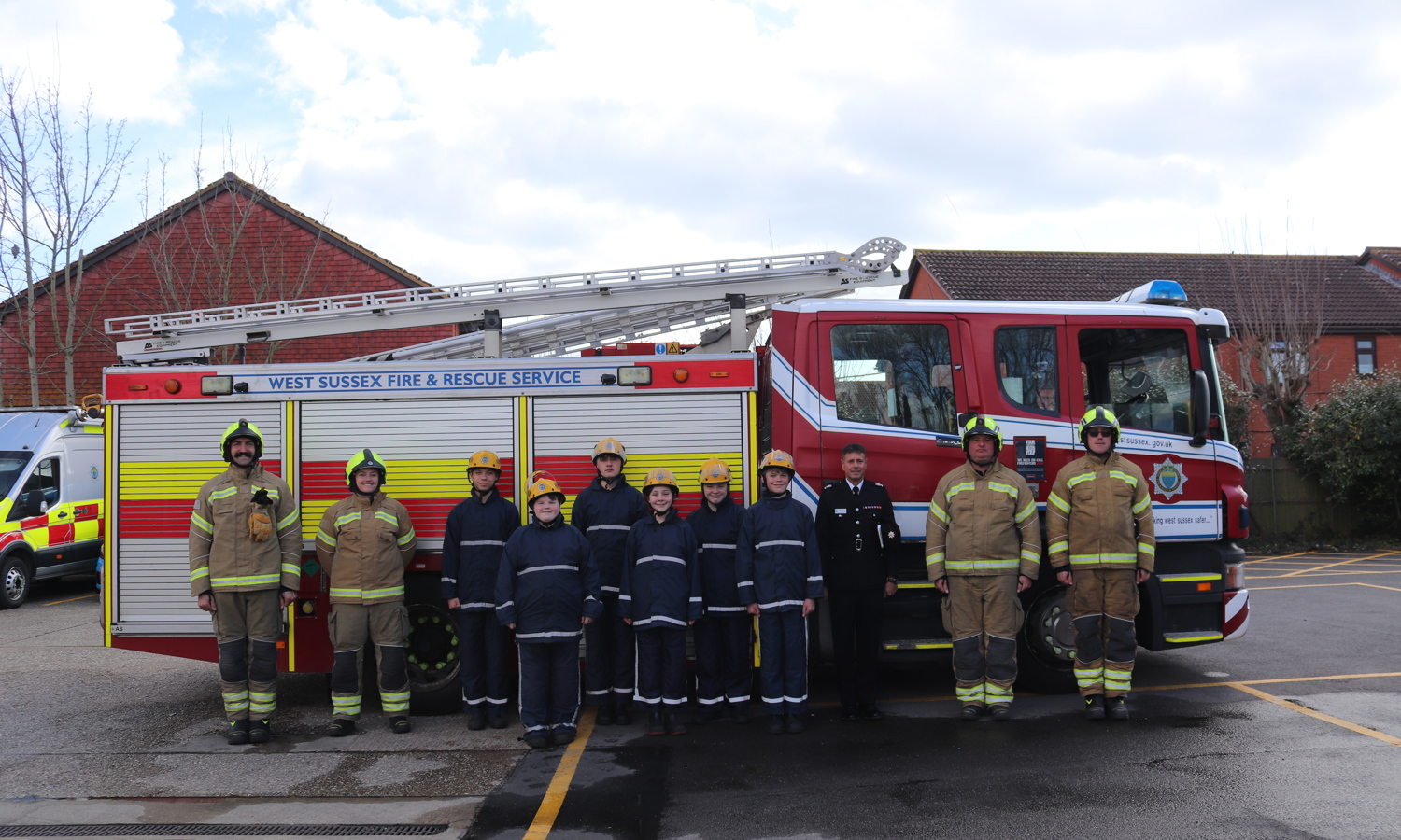 GRIT students celebrate their success at Bognor Fire Station - West ...
